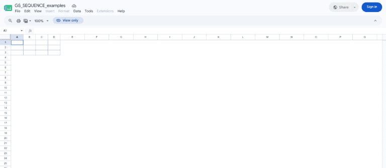 SEQUENCE Function in Google Sheets (5 Easy Examples)