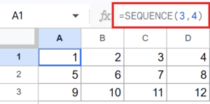 SEQUENCE Function in Google Sheets (5 Easy Examples)